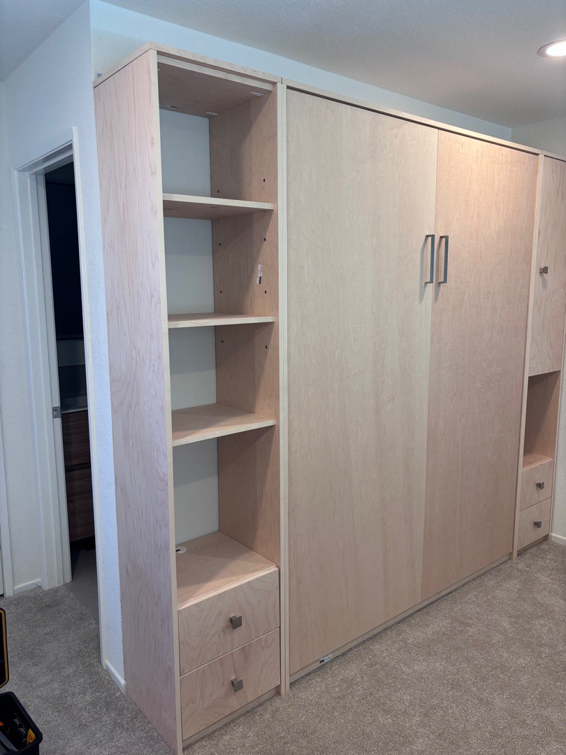 Murphy Bed Assembly and Bookshelf Installation in San Juan Capistrano ...